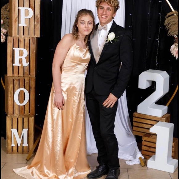 Dresses | Gold Prom Dress | Poshmark